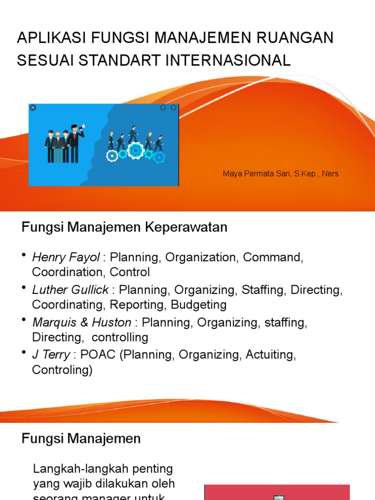 Aplikasi Fungsi Manajemen Ruangan | PDF