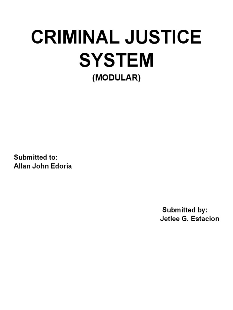 Overview of the Philippine Criminal Justice System | PDF | Prosecutor ...