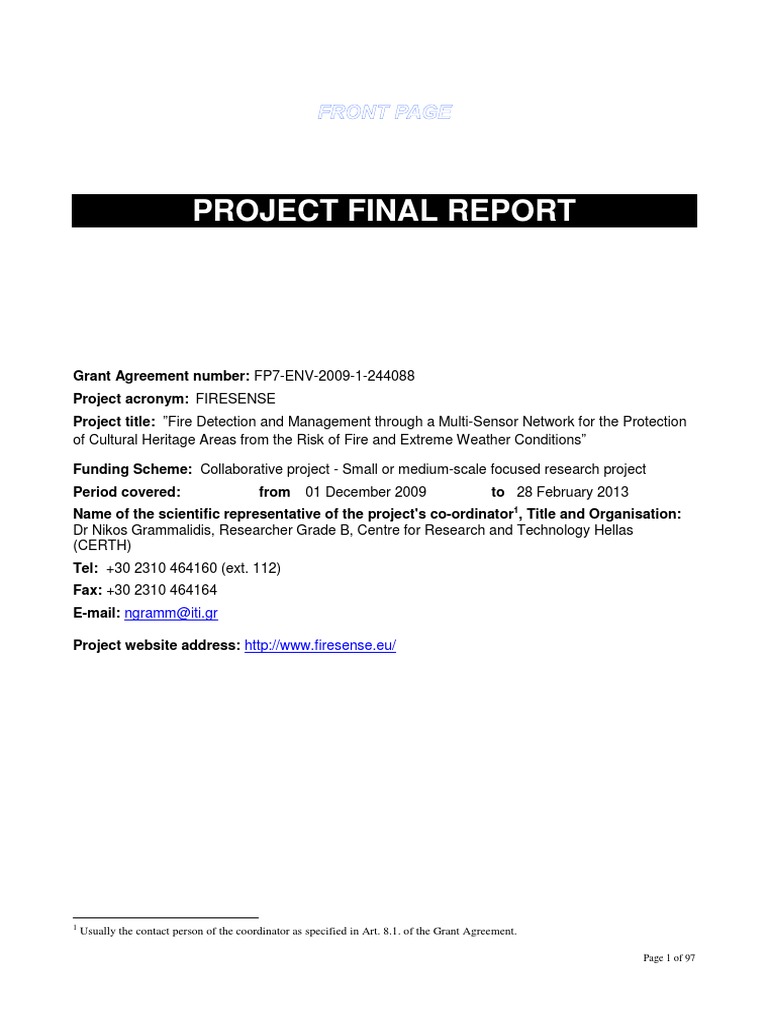 Silo - Tips - Project Final Report | PDF | Wireless Sensor Network ...