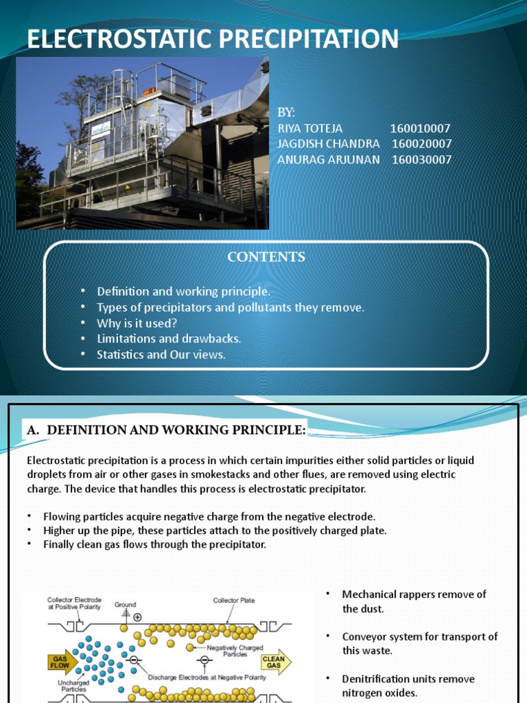 Electrostatic Precipitation | PDF | Chemistry | Applied And ...