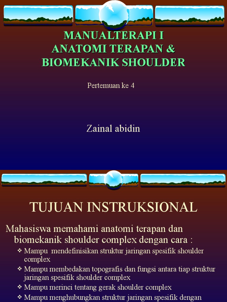 Biomekanik dan Anatomi Shoulder Complex | PDF | Kesehatan Holistik ...