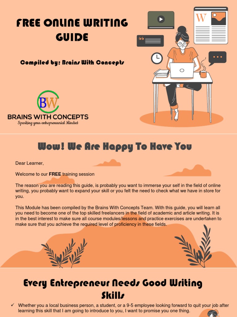 Free Online Writing Guide: Compiled by Brains With Concepts | PDF ...