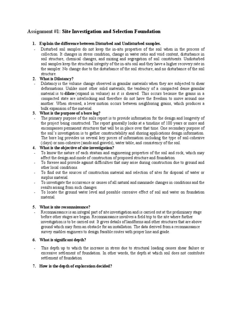 Assignment Foundation Eng'g | PDF | Nature | Civil Engineering