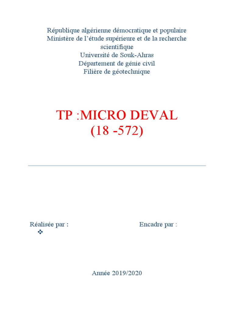 Micro Deval | PDF | Matériaux | La nature