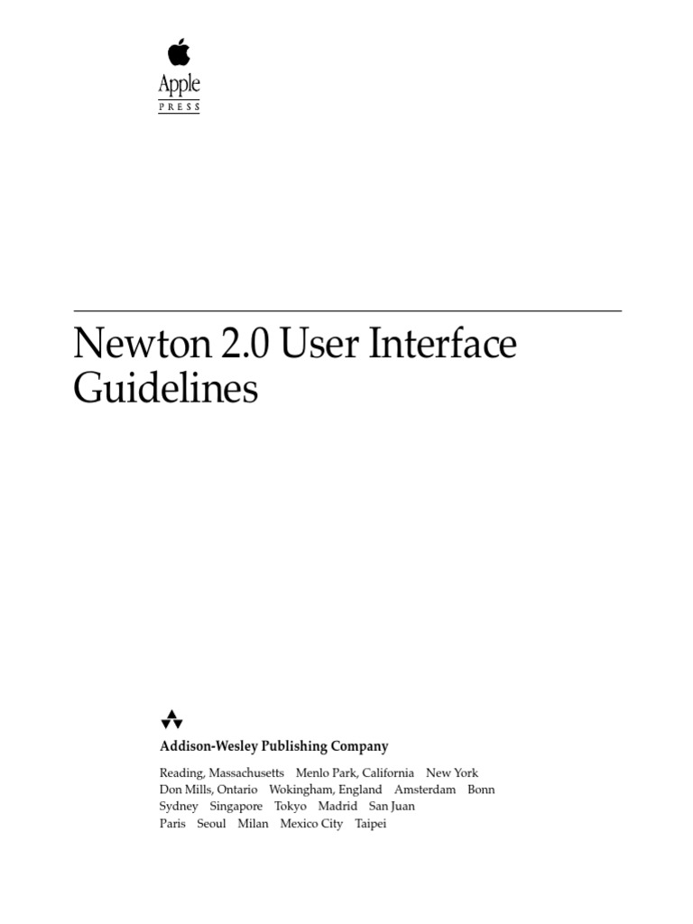 Apple-Newton User Interface Guidelines-EN PDF | PDF | Icon (Computing ...