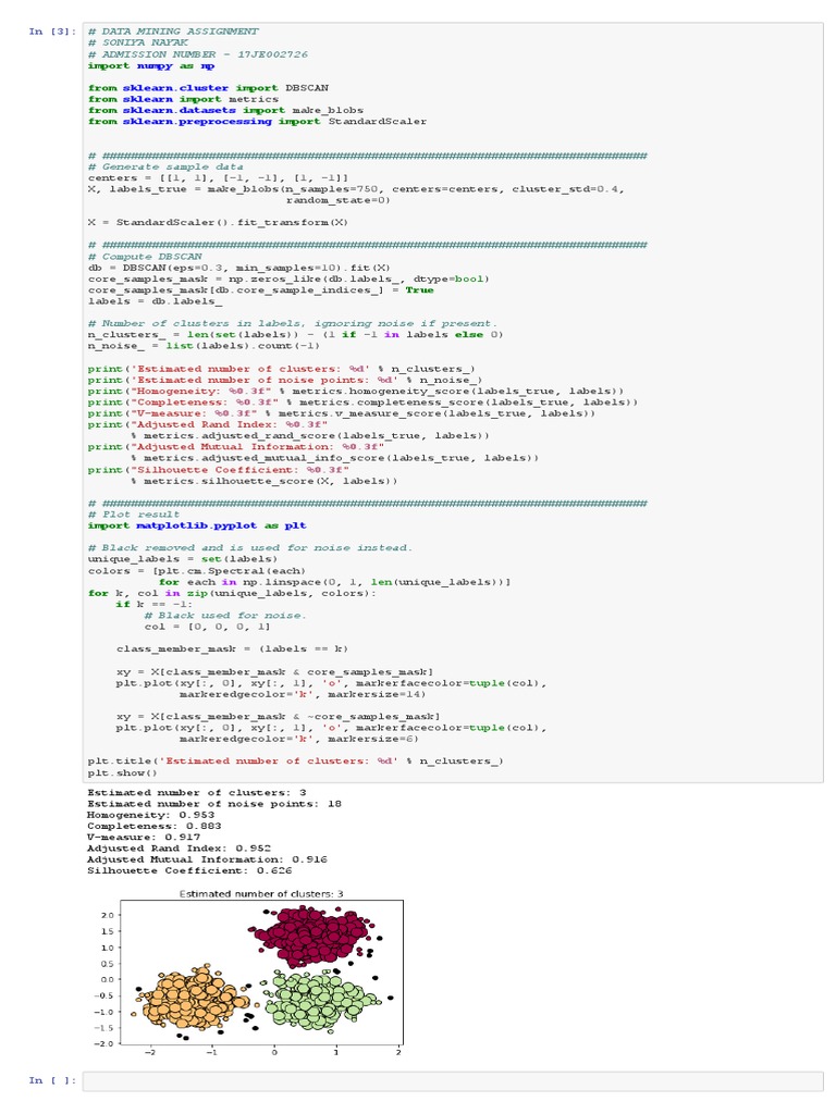 Numpy NP Sklearn - Cluster Sklearn Sklearn - Datasets Sklearn ...