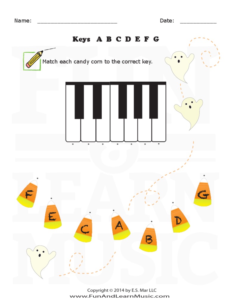 Keys A B C D E F G: Name: - Date | PDF