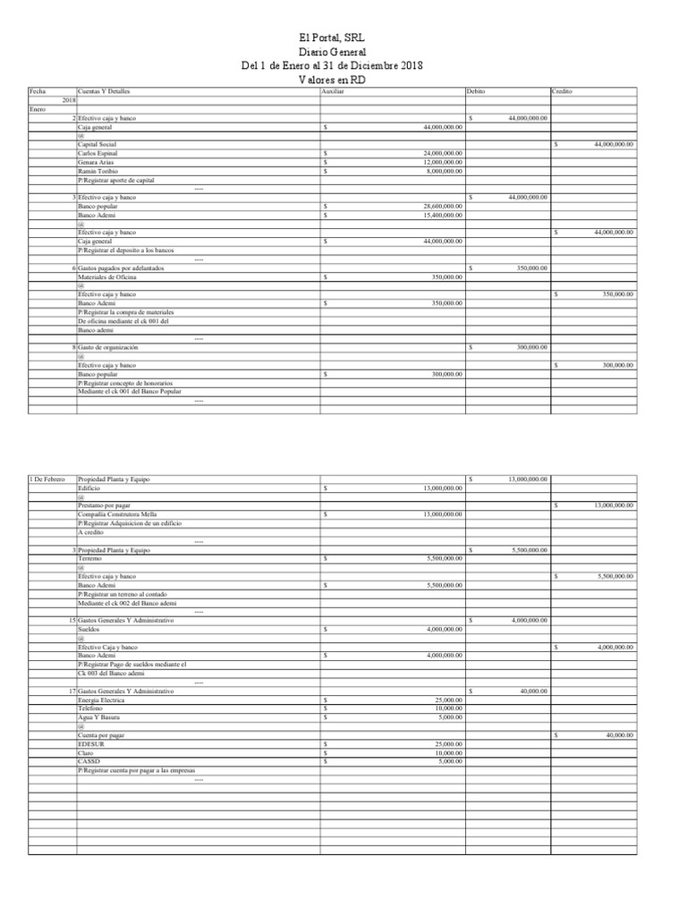 Diario General PDF | PDF | Bancos | Servicios financieros