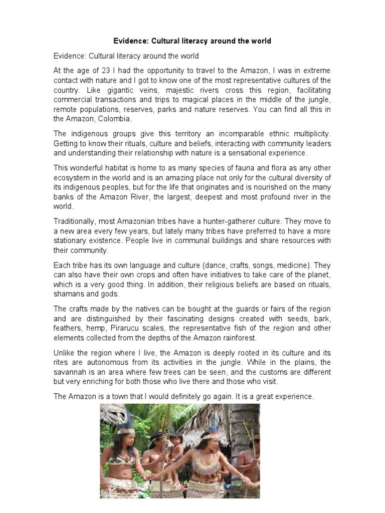 Evidence Cultural Literacy Around The World | PDF