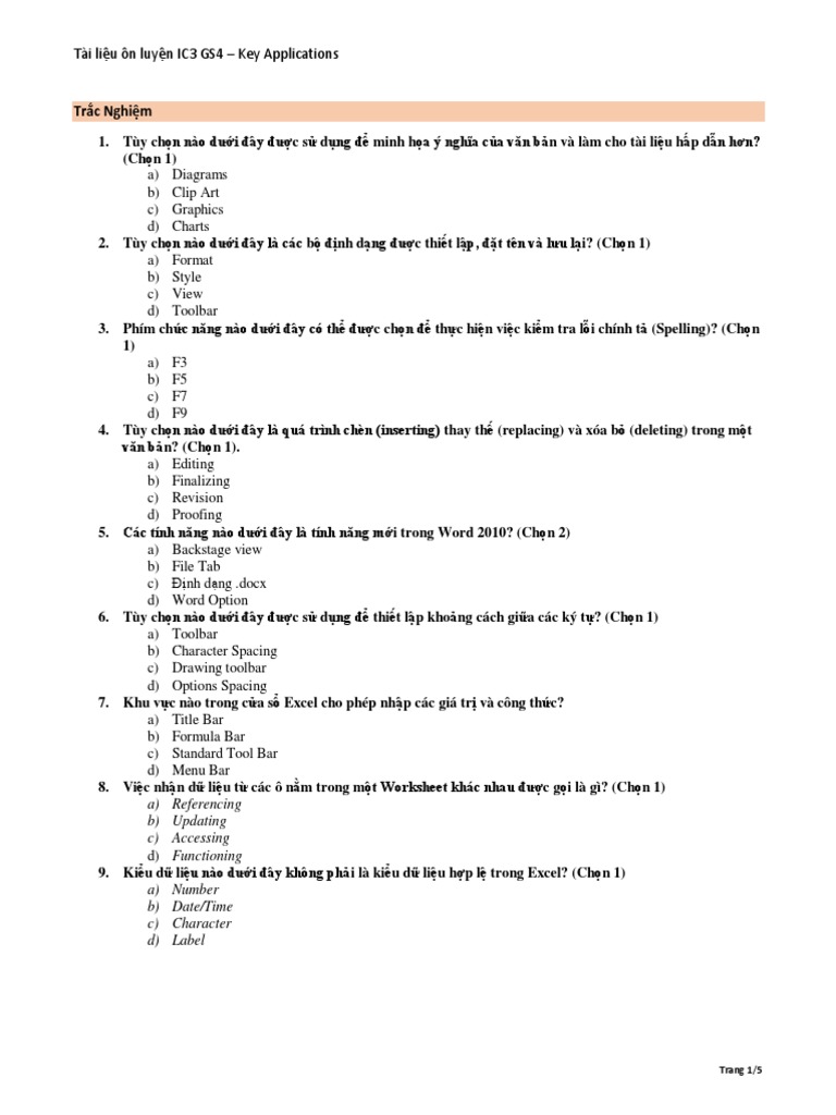 IC3 GS4 Questions - KA | PDF