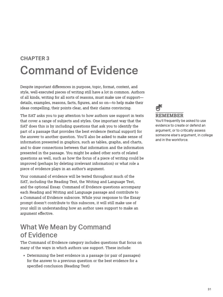 Chap 3 - PDF - Official-Sat-Study-Guide-Command-Evidence | PDF | Sat ...