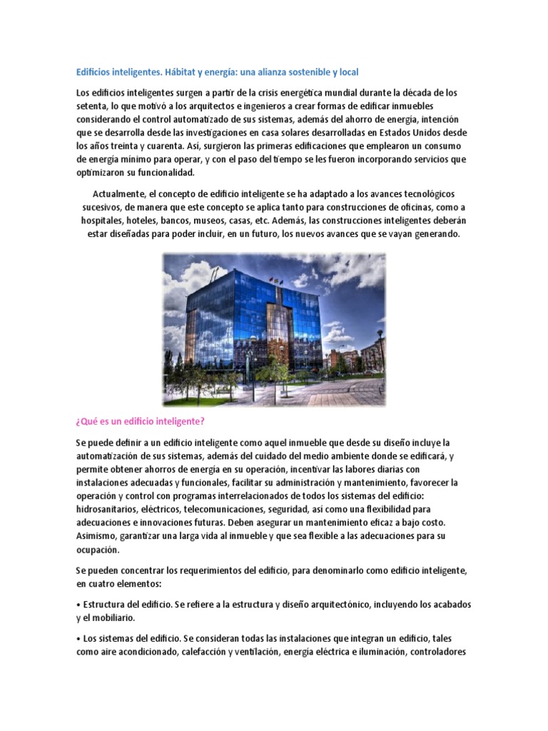Edificios Inteligentes Pdf Hardware De La Computadora Liderazgo