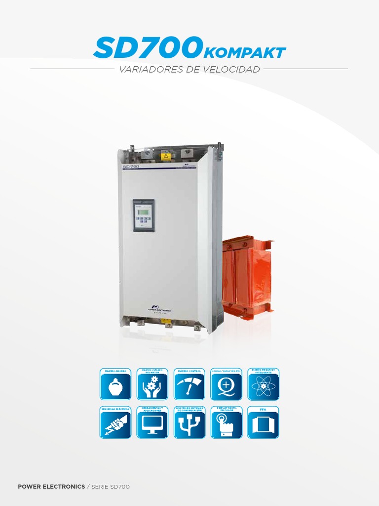Variador SD700 Kompakt: Compacto y Eficiente | PDF | Energia electrica ...