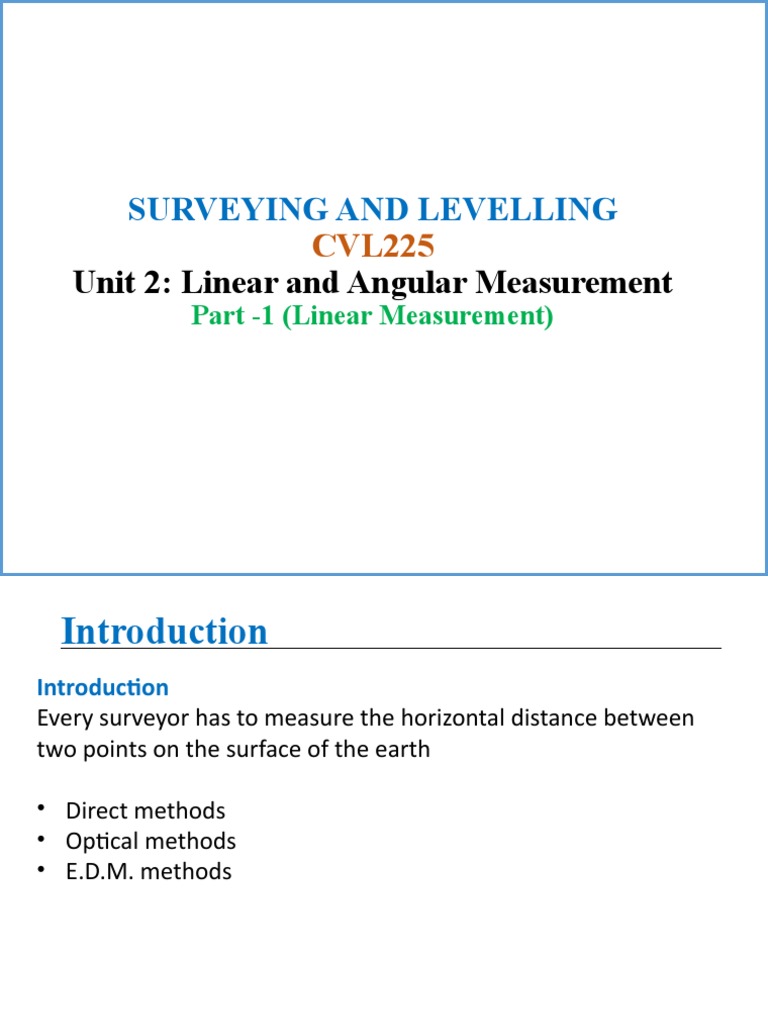 Unit 2 Part 1 | PDF | Surveying | Scientific Observation