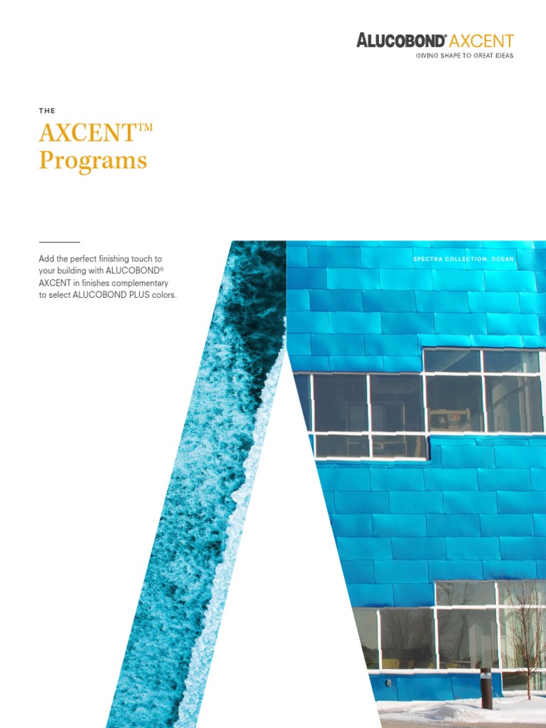 ALUCOBOND AXCENT Programs Color Chart | PDF | Sheet Metal | Building ...