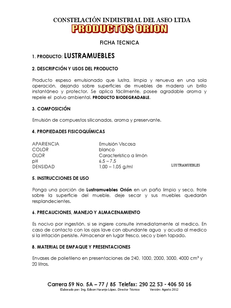 FT Lustramuebles | PDF