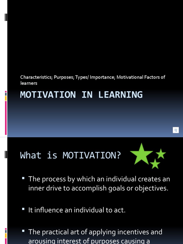Understanding Motivation in Learning | PDF | Motivation | Motivational