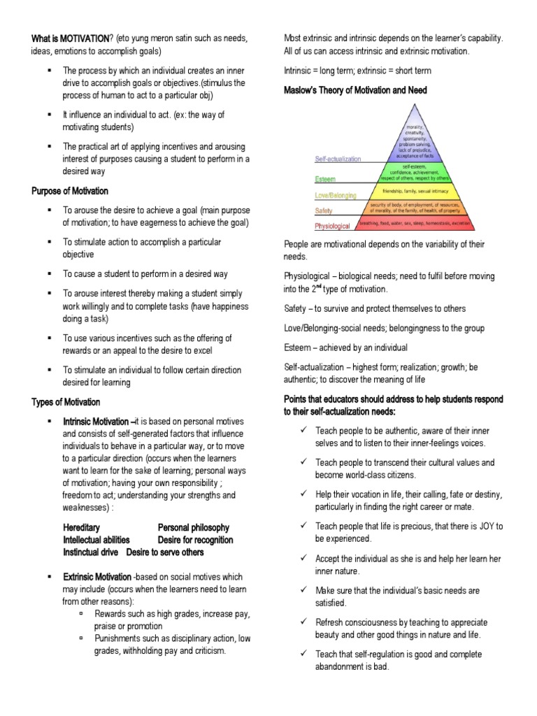 What Is MOTIVATION | PDF | Motivation | Motivational