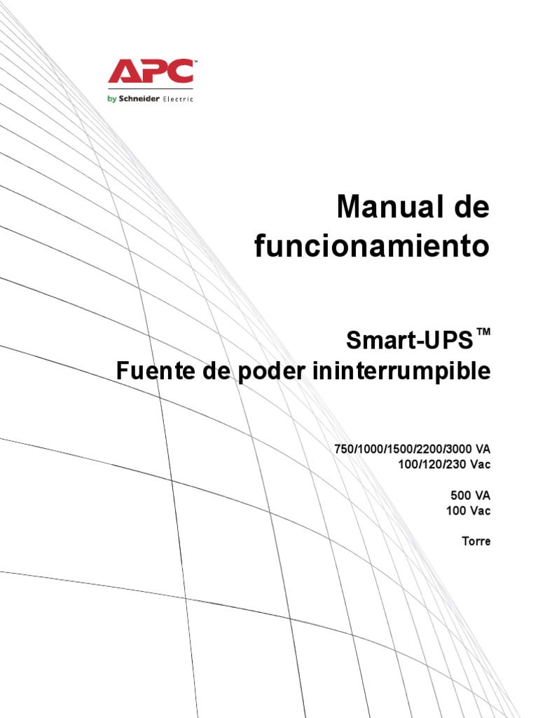 Manual Ups APC | PDF | Relé | Diodo emisor de luz