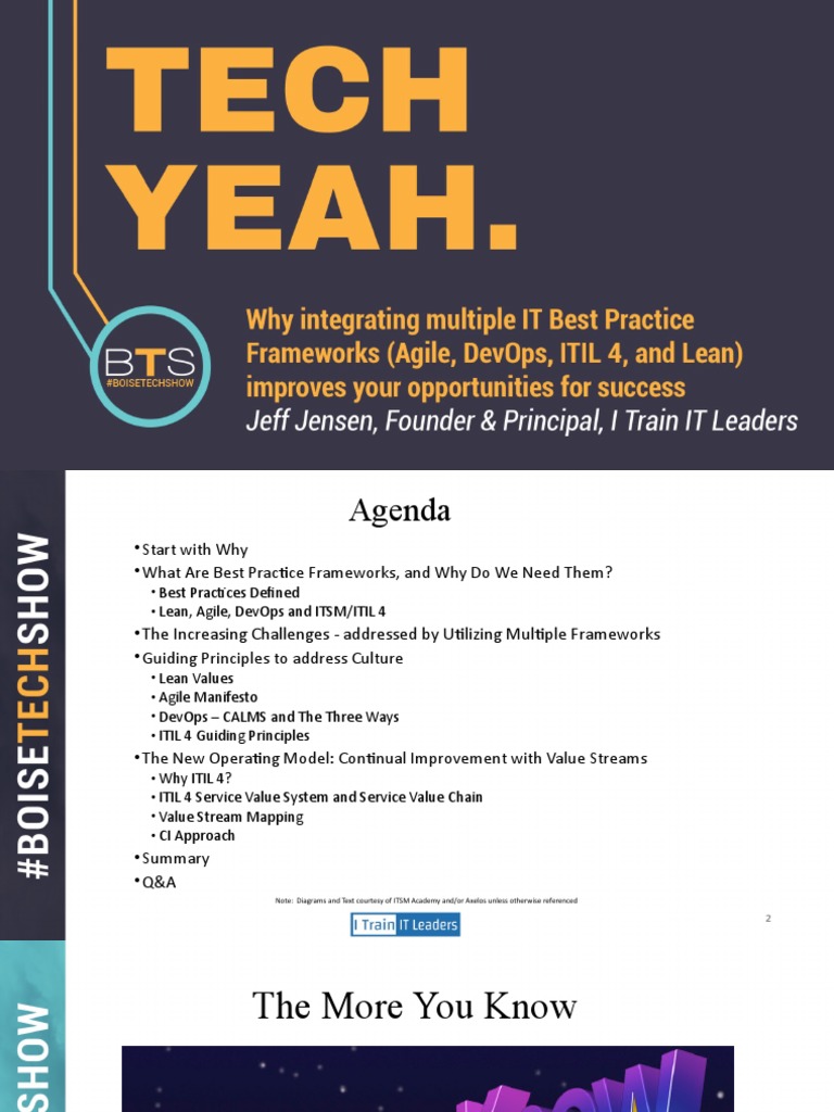 2019 BTS ITIL 4 Framework Alignment | PDF | Itil | Agile Software Development