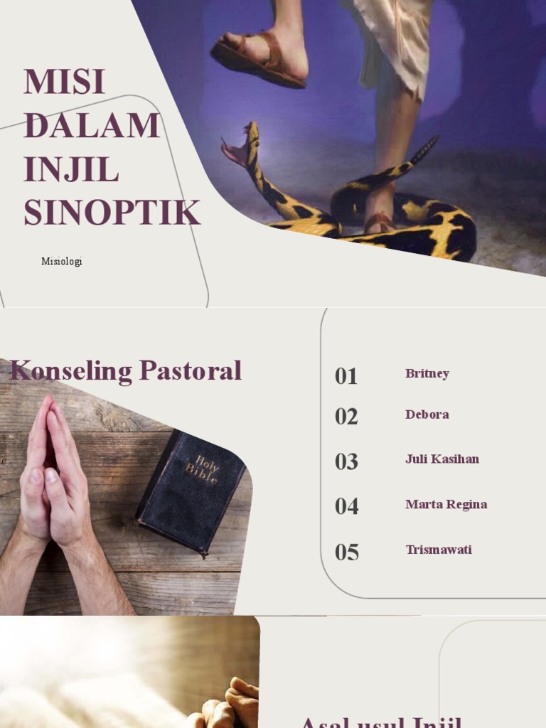 MISIOLOGI - Misi Dalam Injil Sinoptik | PDF