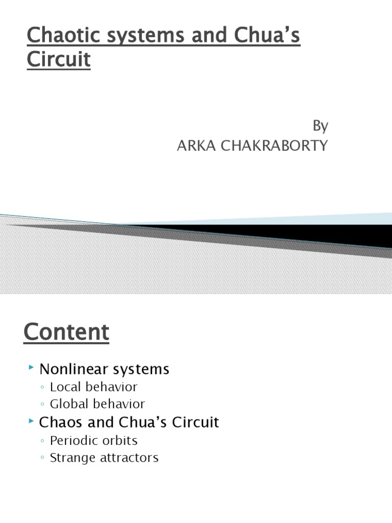 Chaotic Systems and Chua's Circuit | PDF | Electrical Network | Chaos ...
