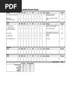 Army Battle Roster Template | PDF