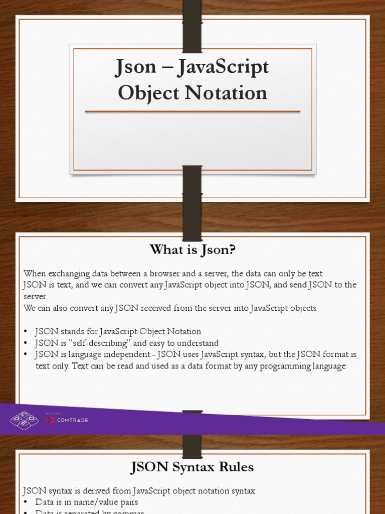 Json - Javascript Object Notation | PDF | Json | Java Script Json - Javascript Object Notation | PDF | Json | Java Script