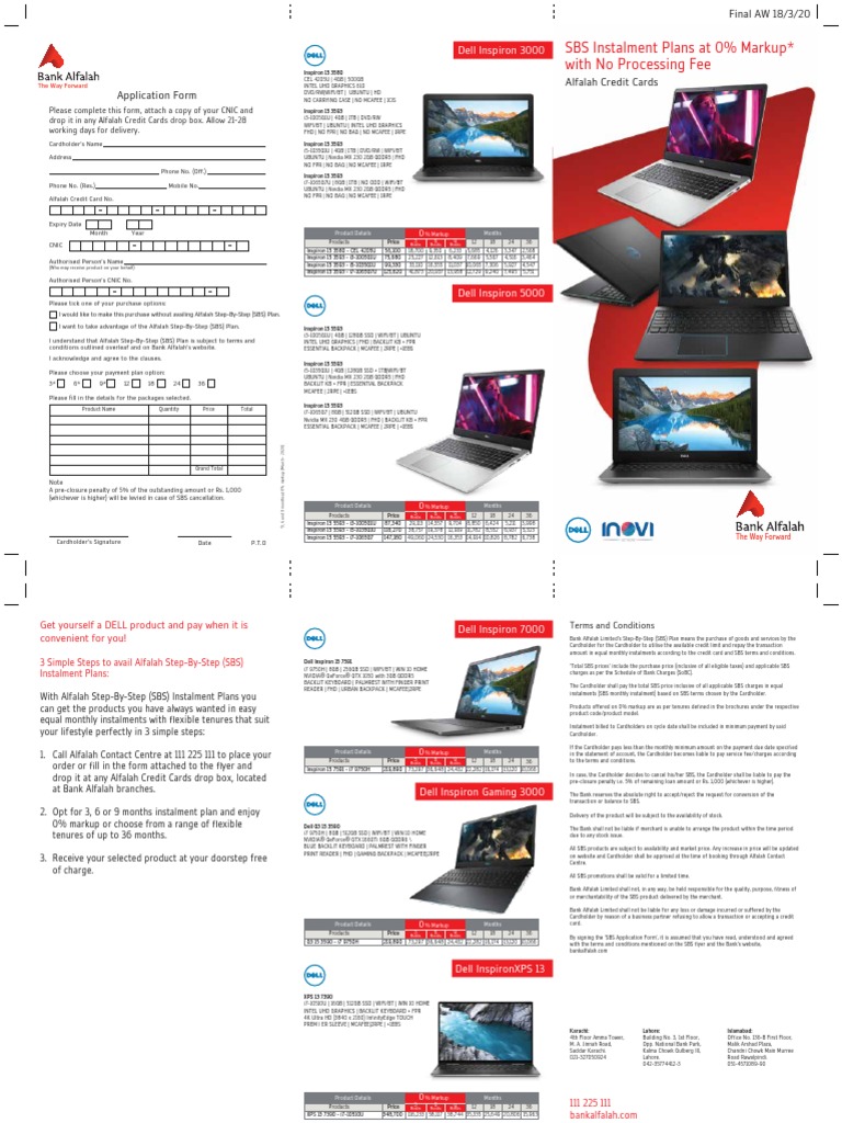 Dell Sbs Flyer 18320 1 | PDF | Credit Card | Business