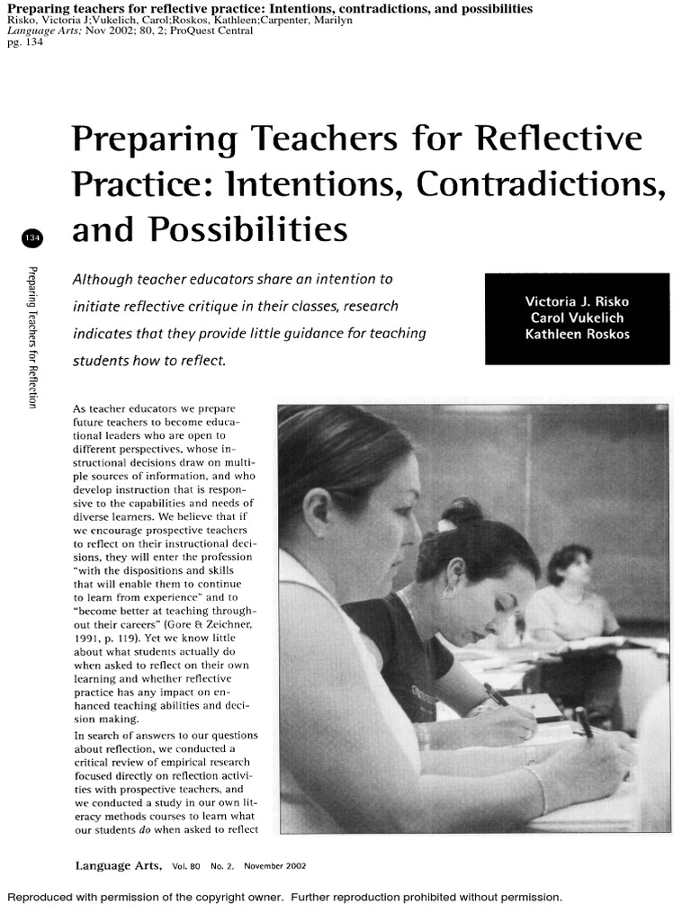 Preparing Teachers For Reflect | PDF