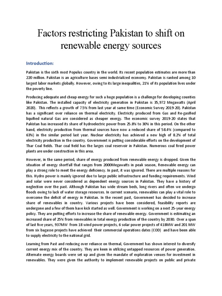 Problem Statement | PDF | Renewable Energy | Hydroelectricity