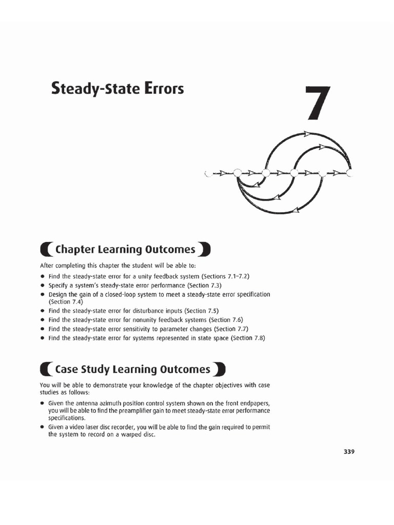Chapter 7 - Steady State Error | PDF