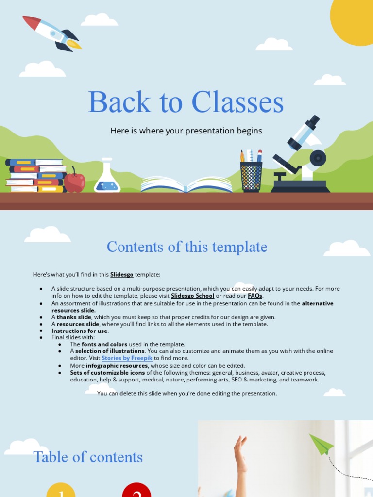 Back To Classes Presentation by Slidesgo | PDF | Planets | Saturn