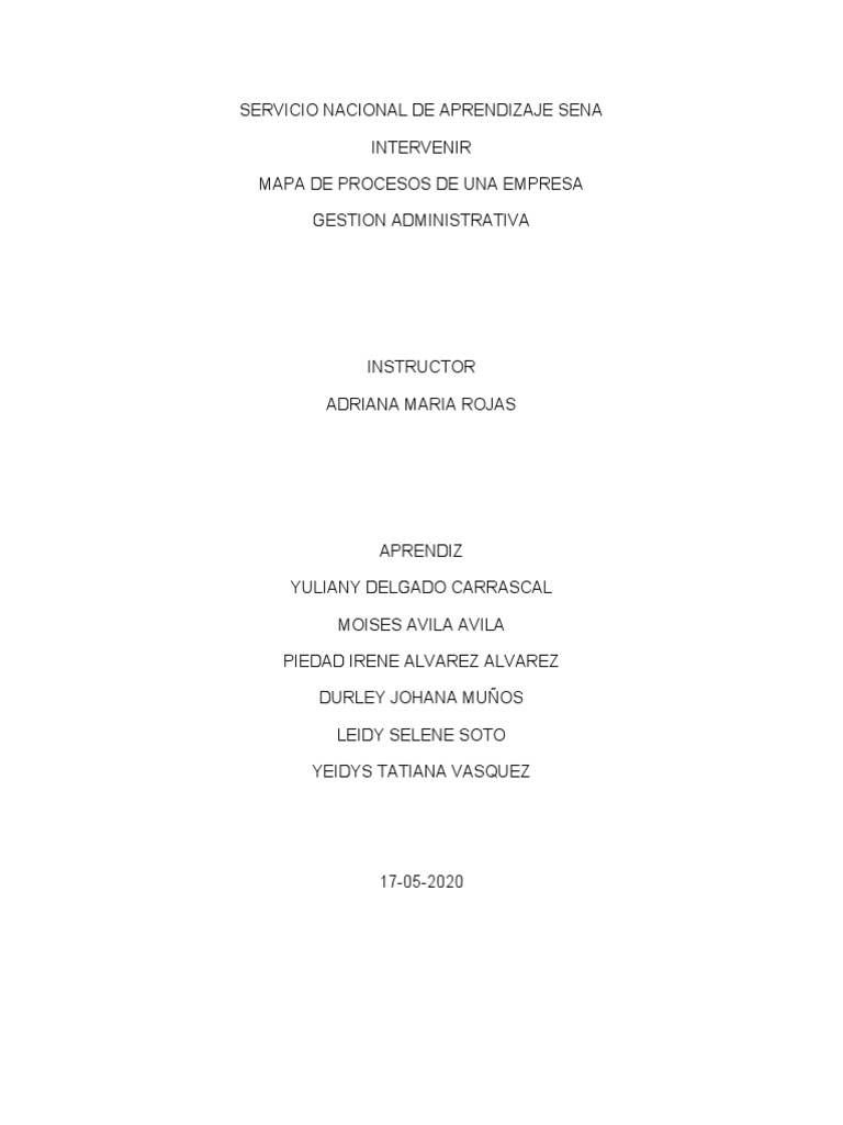 Mapa de Procesos en Empresas de Servicios | PDF | Logística | Marketing