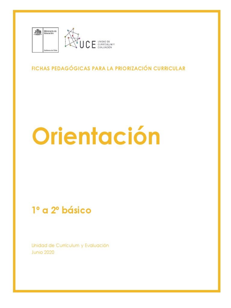 Orientacion-1° y 2° Basico | PDF | Las emociones | Aprendizaje