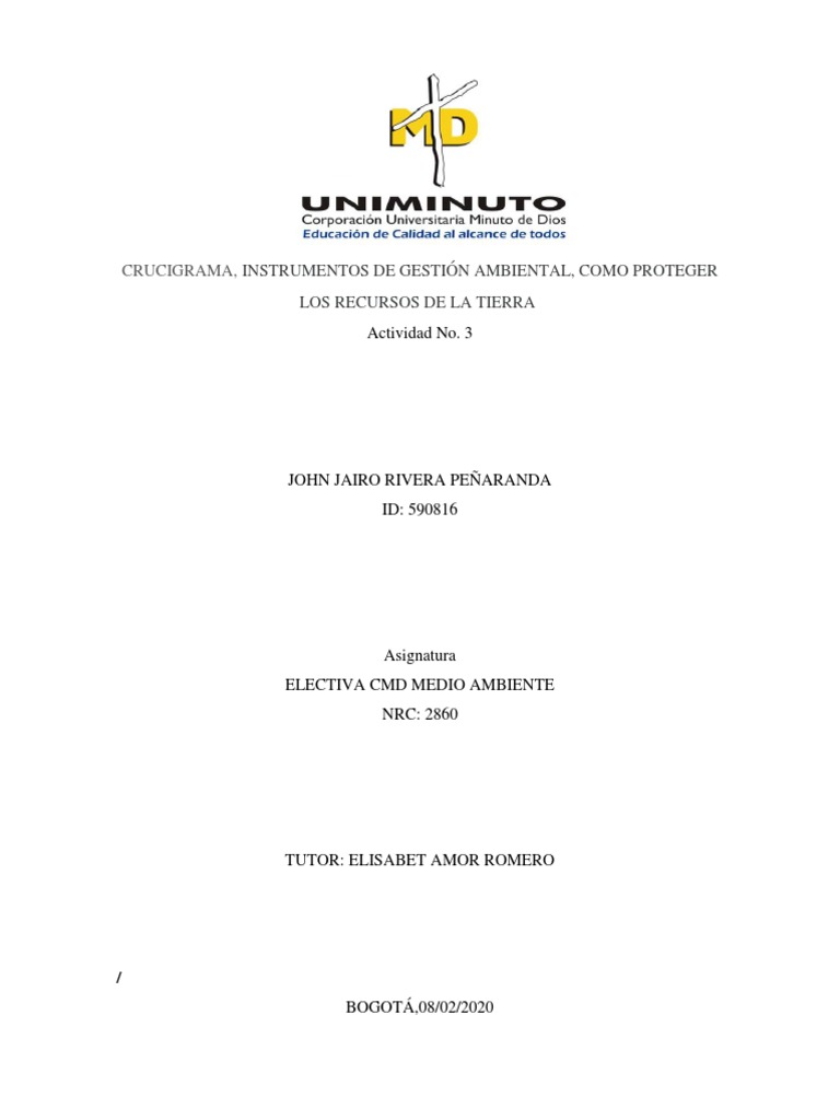CRUCIGRAMA | PDF | Los bosques | Entorno natural