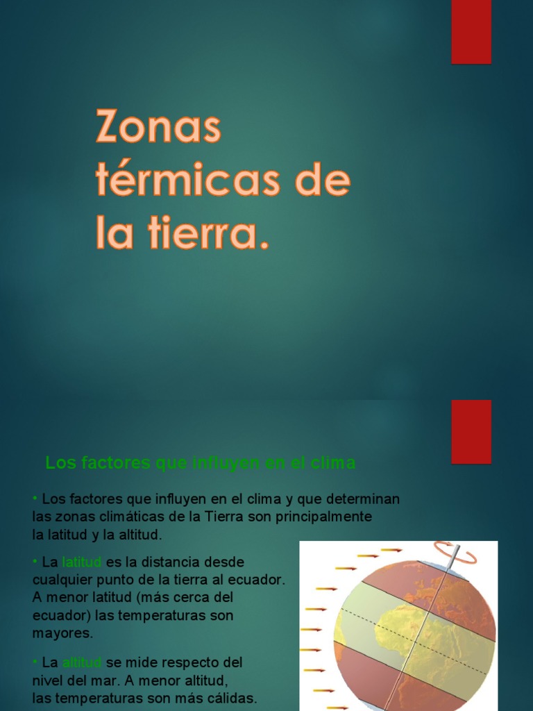 Zonas Térmicas de la Tierra: Clima y Características | PDF