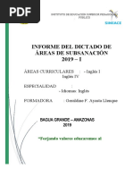 Modelo de Informe de Examen de Subsanacion | PDF
