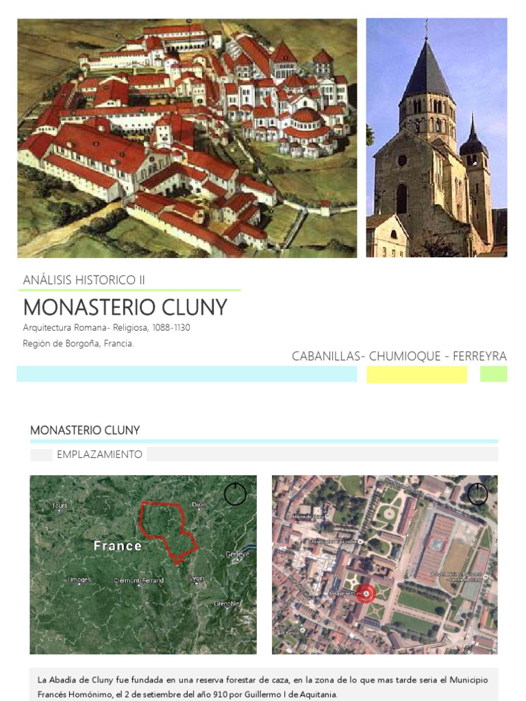 Evolución del Monasterio de Cluny | PDF | Elementos arquitectónicos ...