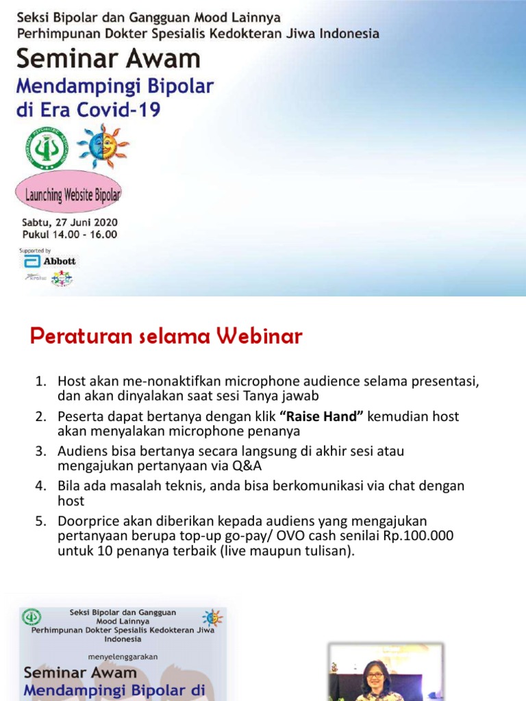 Materi Webinar Awam Bipolar 27 Juni 2020 | PDF
