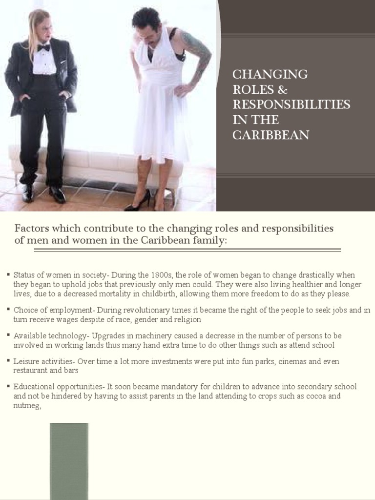 Social Studies - Changing Roles in The Caribbean | PDF | Parenting ...