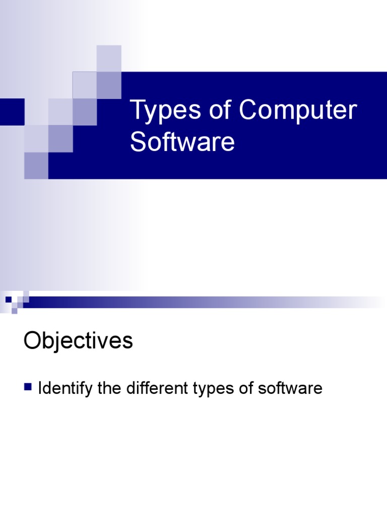 Types of Computer Software | PDF | Operating System | Application Software