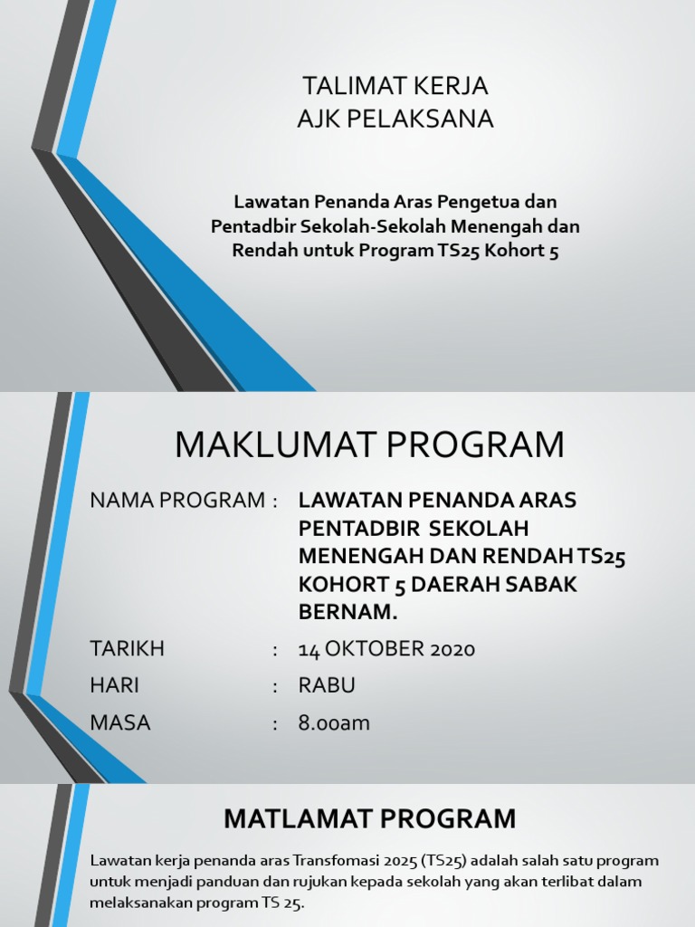 Talimat Kerja Lawatan TS25 | PDF