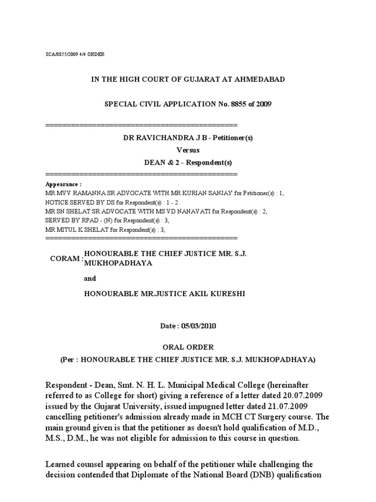 Final Order High Court | PDF | Doctor Of Medicine | Virtue