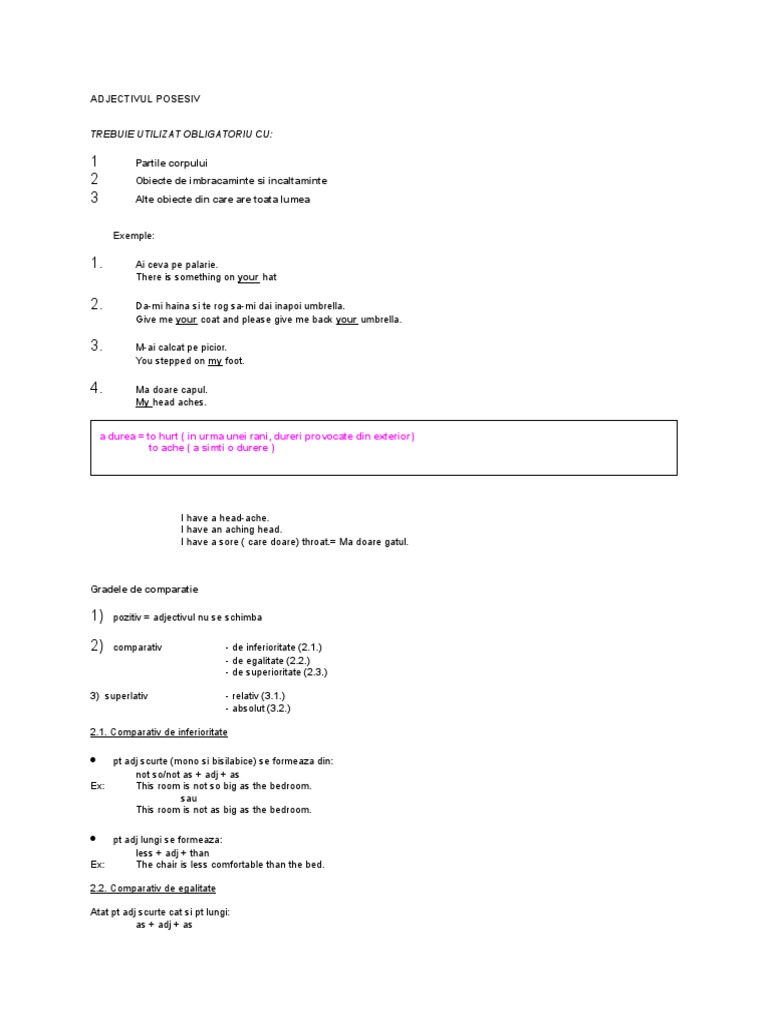 Gramatica Engleza | PDF | Noun | Language Mechanics