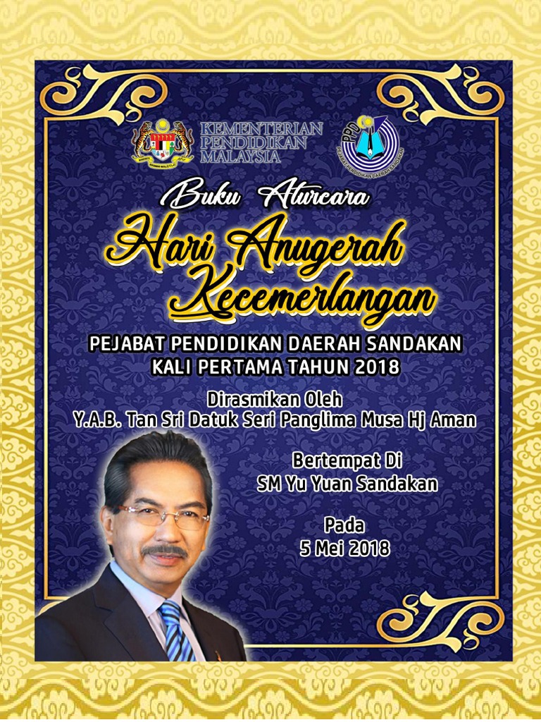 Buku Aturcara Majlis 2018 - PPD Sandakan PDF | PDF