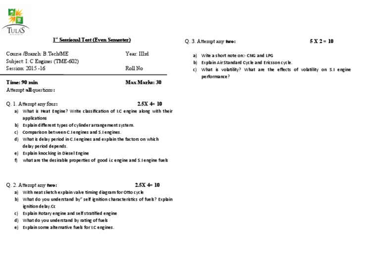 Sessional Sample Paper | PDF