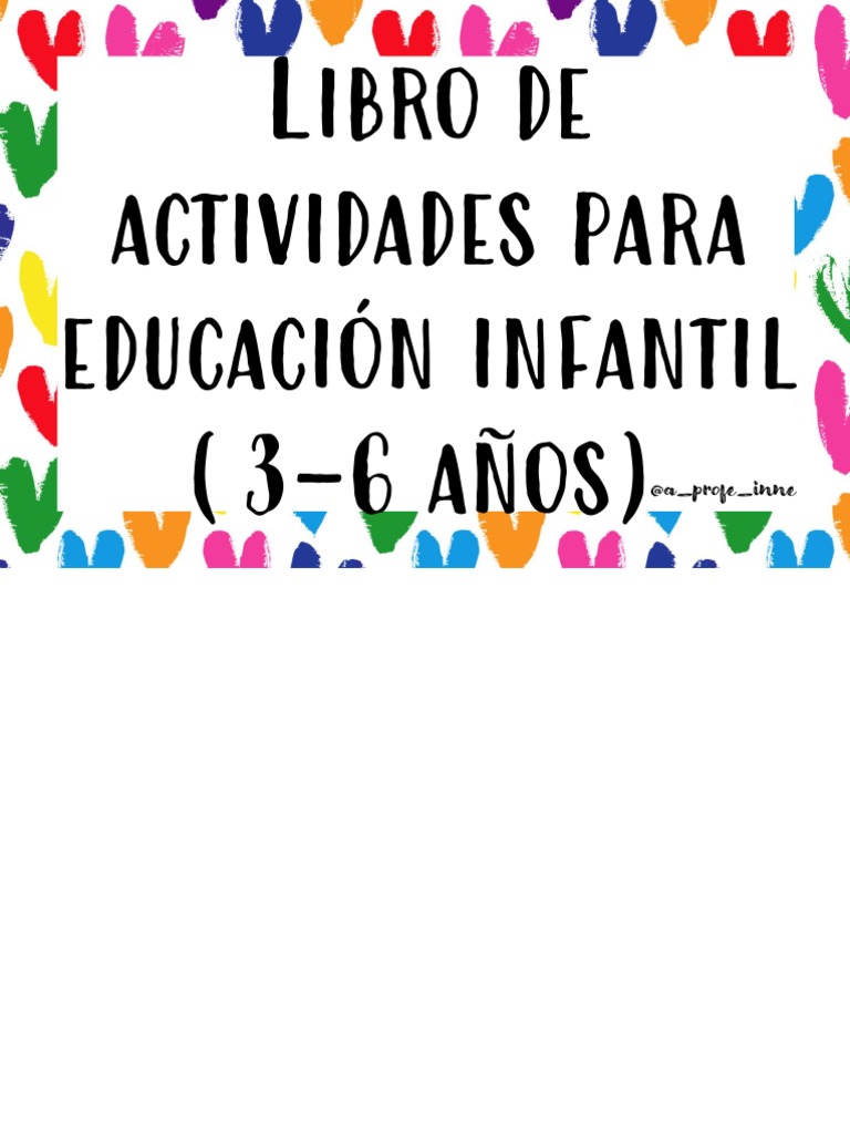 Libro de Actividades para Educaciónn Infantil 3 6 Años | PDF | Panes ...