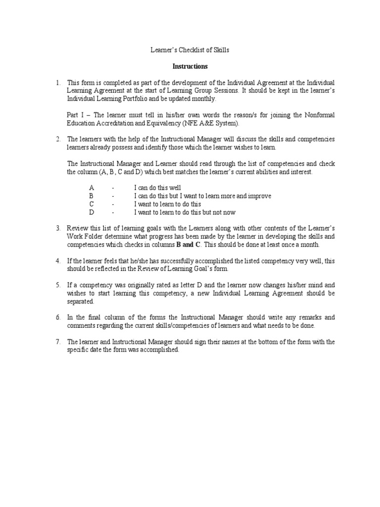 ALS RPL Form 4 Guide | PDF