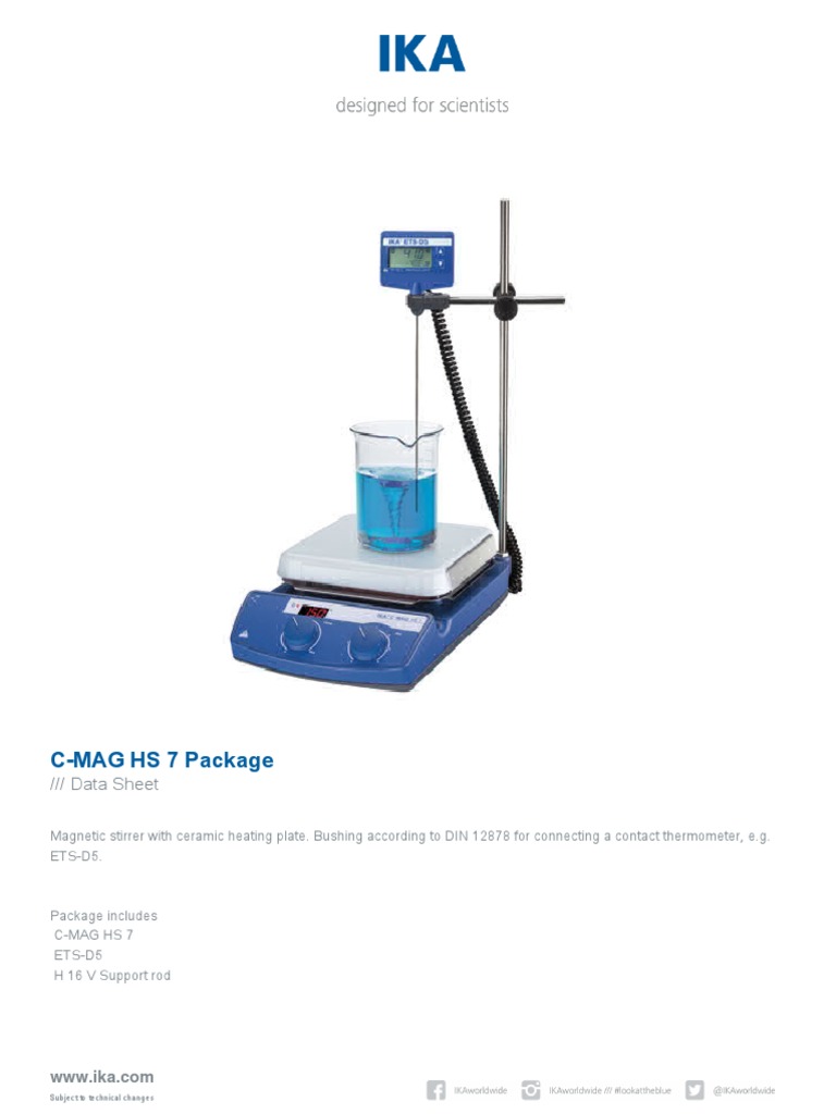 C-MAG HS 7 Package: /// Data Sheet | PDF